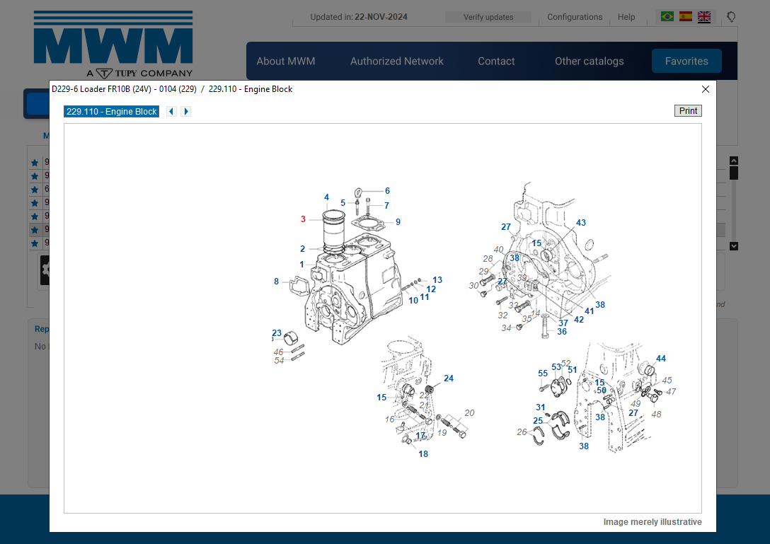 MWM Motores Diesel EPC 11.2025 Spare Parts Catalogue