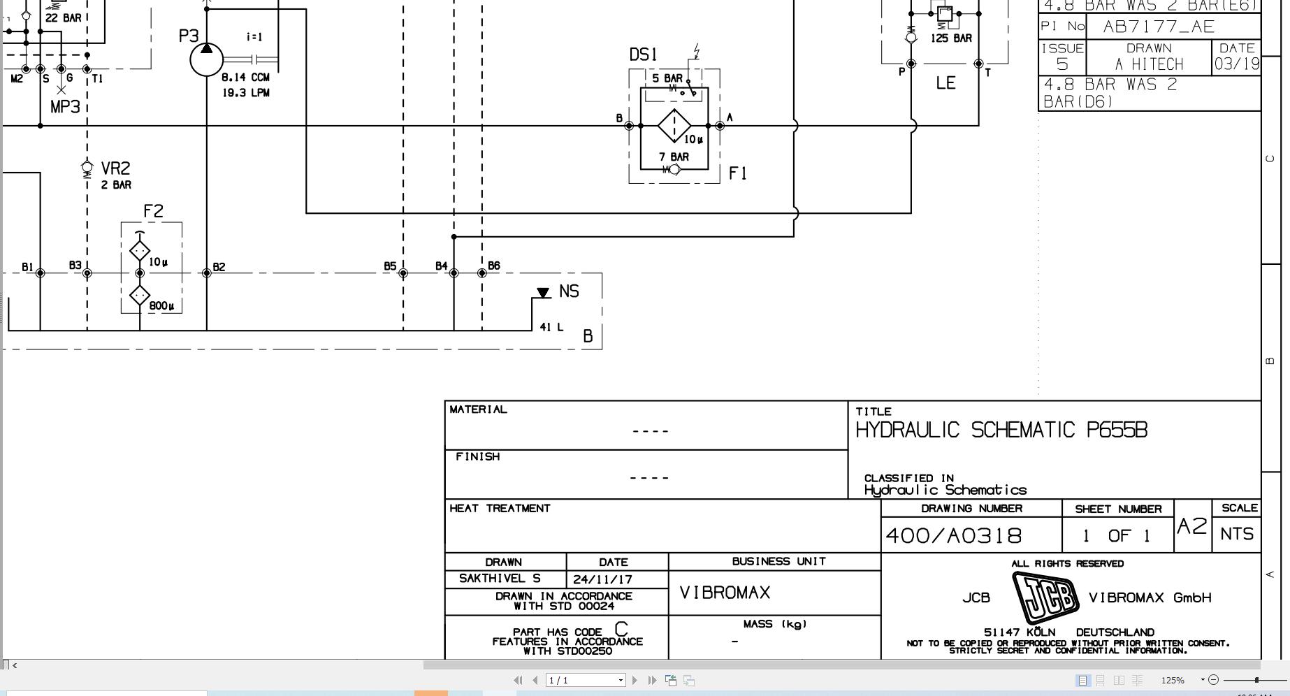 JCB Roller CT160 T4F STV PUN 2019-2025 Electrical and Hydraulic Diagram