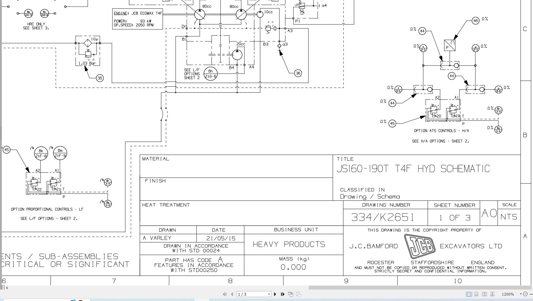 JCB Tracked Excavator JS160 STV JCB 2022-2025 Electrical and Hydraulic ...
