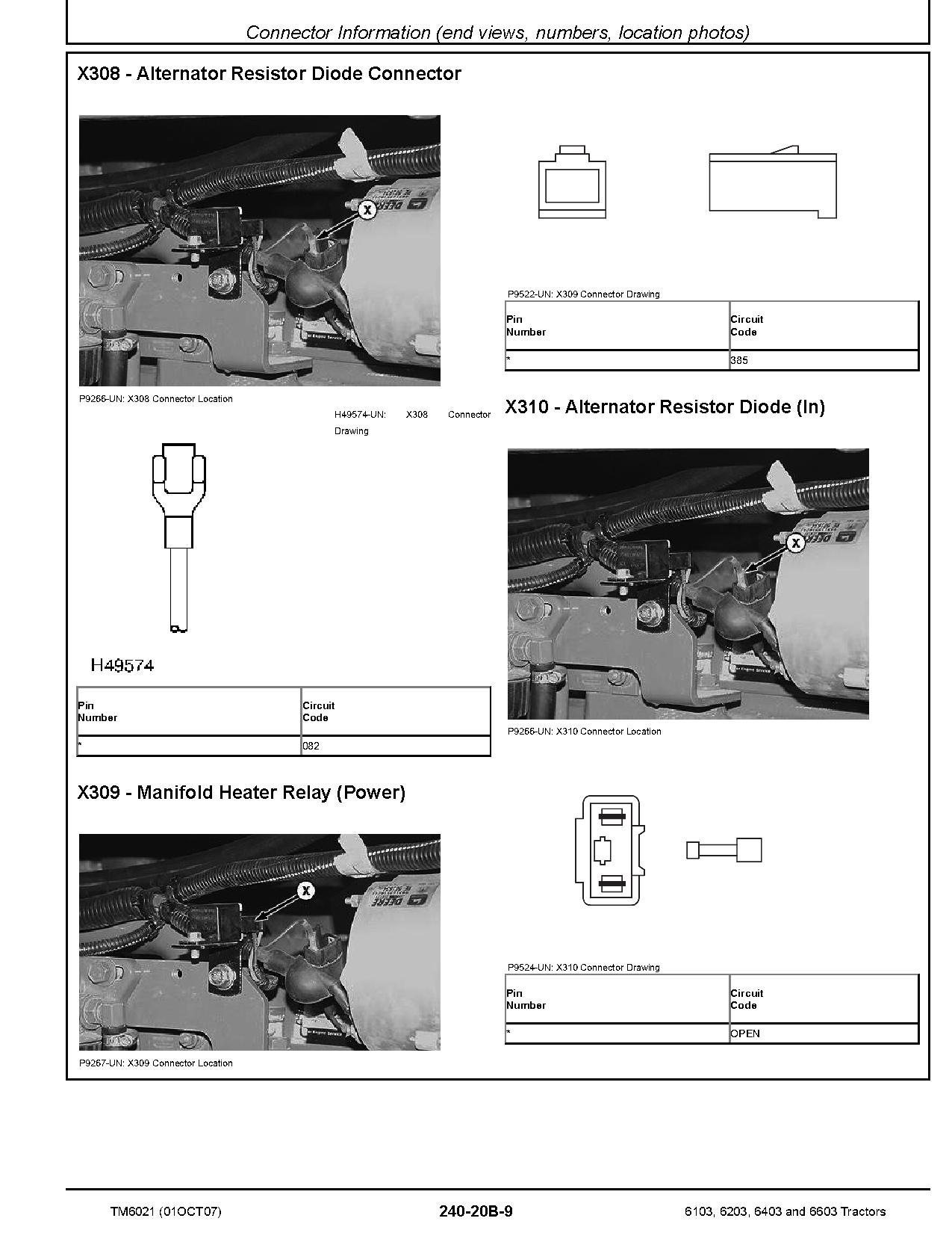 John Deere 6103 6203 6403 6603 Tractors Latin America South Africa Asia ...