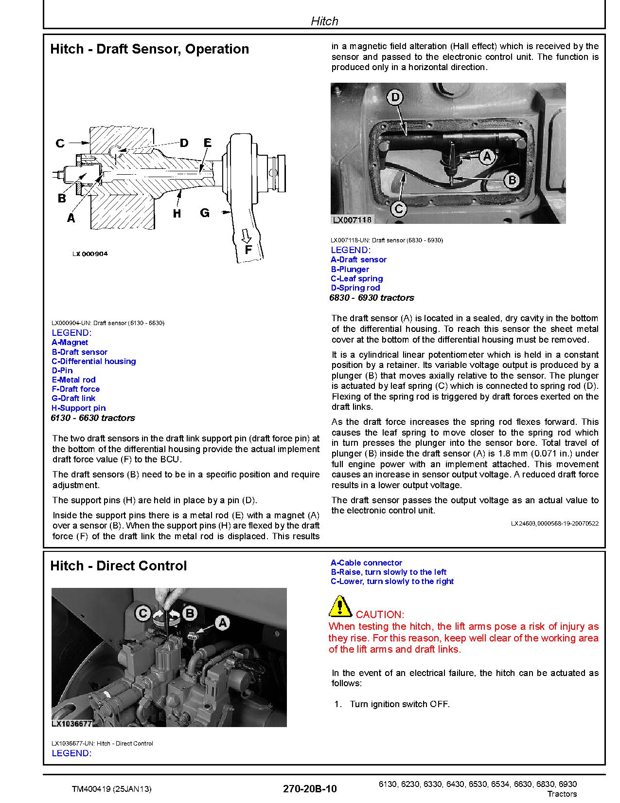 John Deere 6130 6230 6330 6430 6530 6534 6630 6830 6930 Tractors ...
