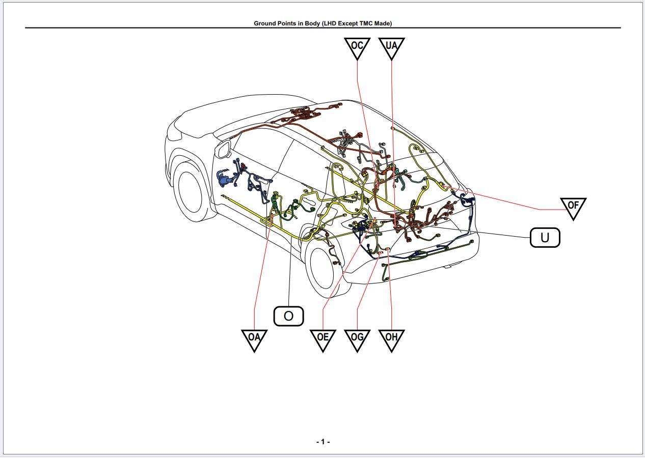Toyota COROLLA CROSS 2023 Electrical Wiring Diagrams