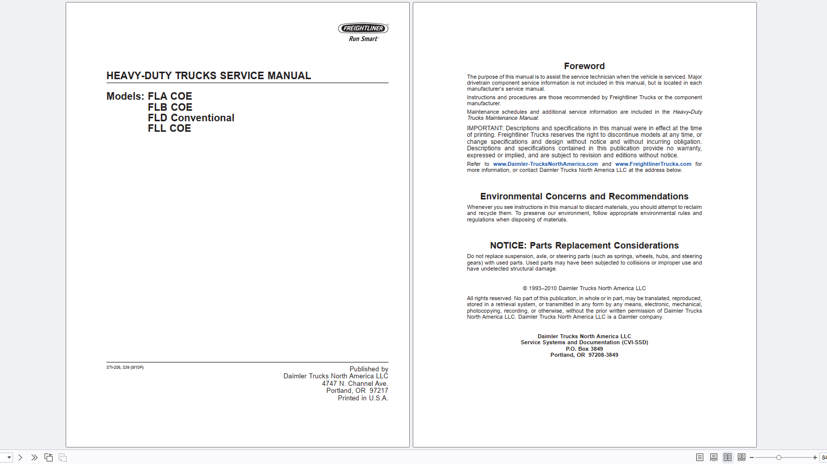 Freightliner Trucks Service Wiring Diagrams PDF 2.09GB