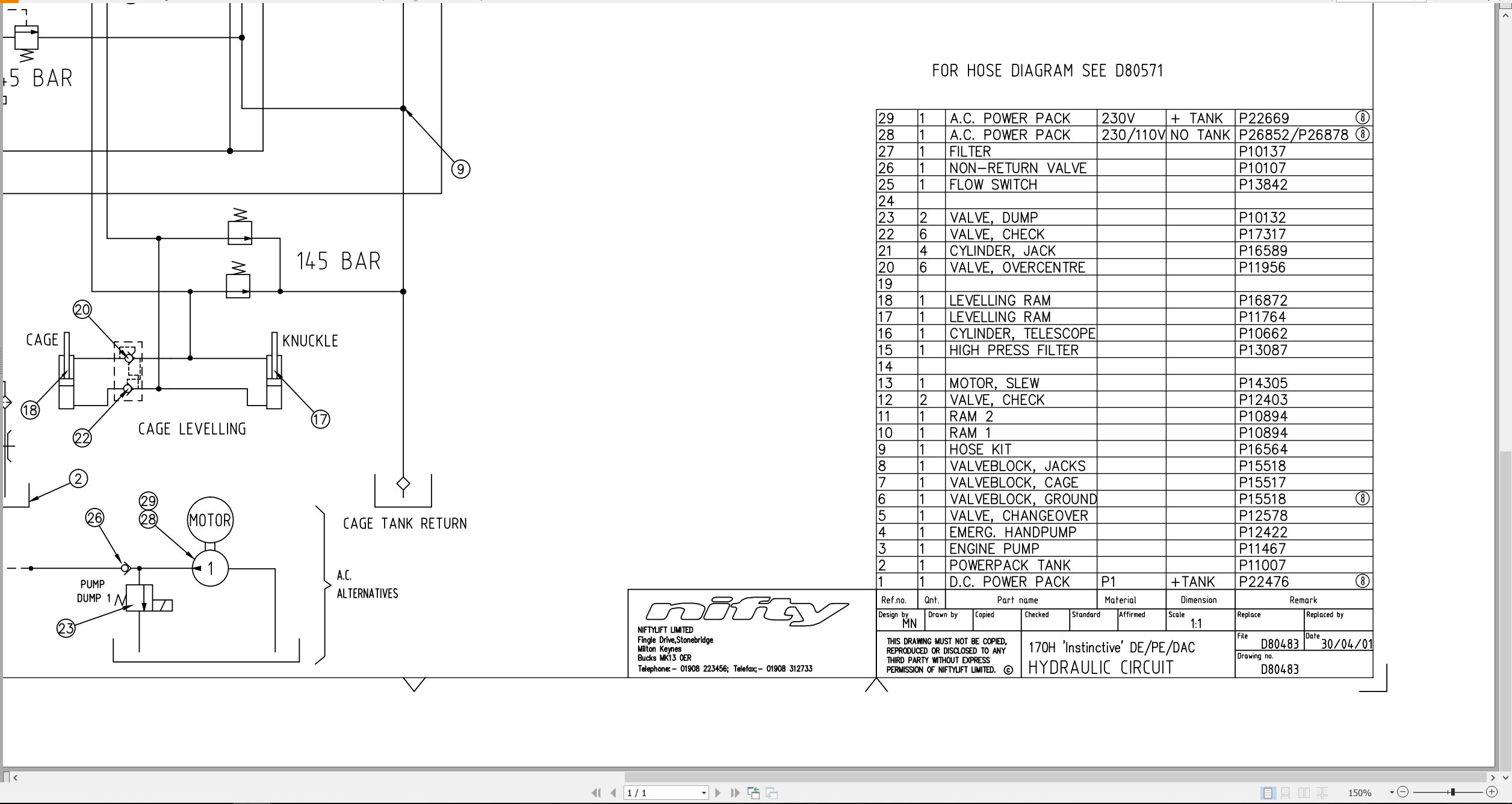 NIFTYLIFT Towable Boom Lifts TM50 29650 Operating Parts Manual And ...