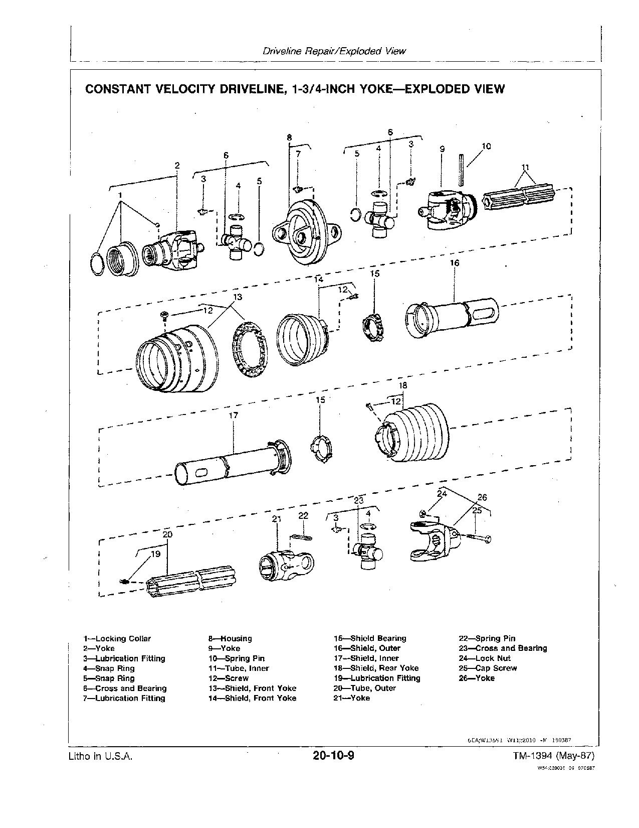 John Deere 1008 1408 1418 1508 403 503 506 509 603 606 609 709 Rotary ...