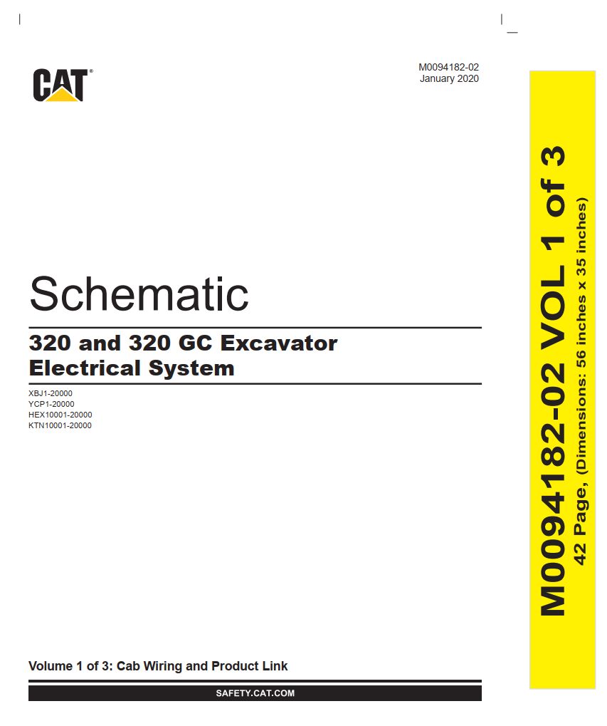 CAT Excavator 320 Electrical Hydraulic Schematic